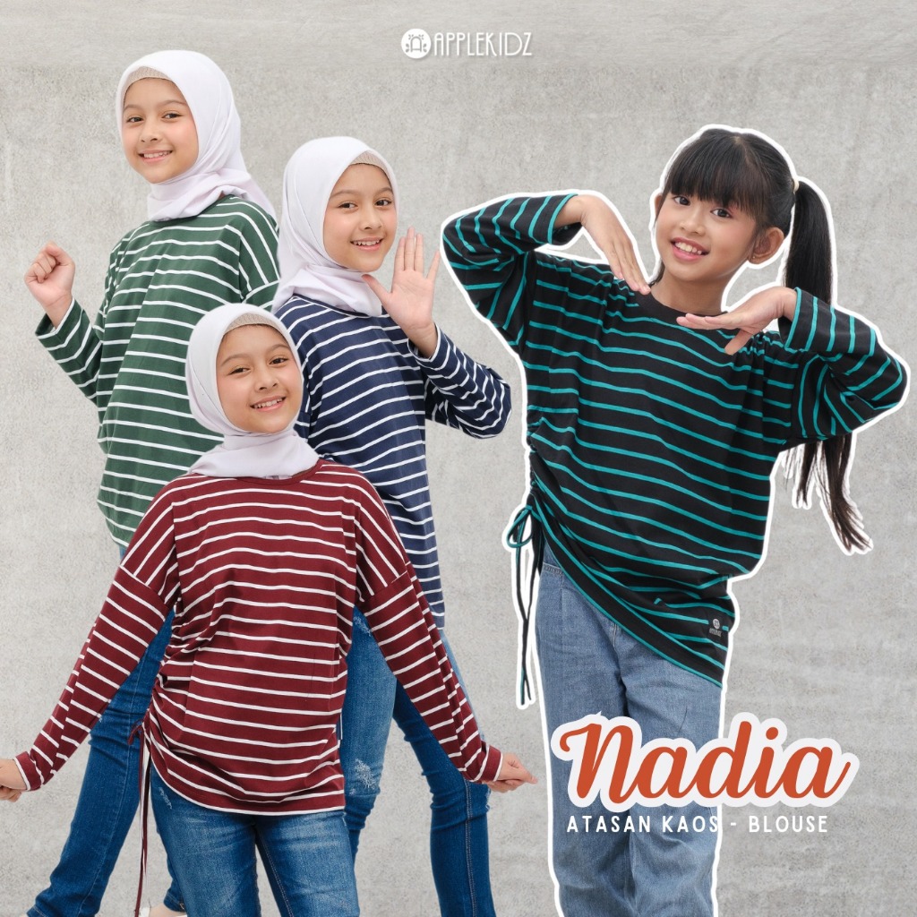 Jual Applekidz Atasan Kaos Anak Perempuan Tanggung Muslim Nadia ...