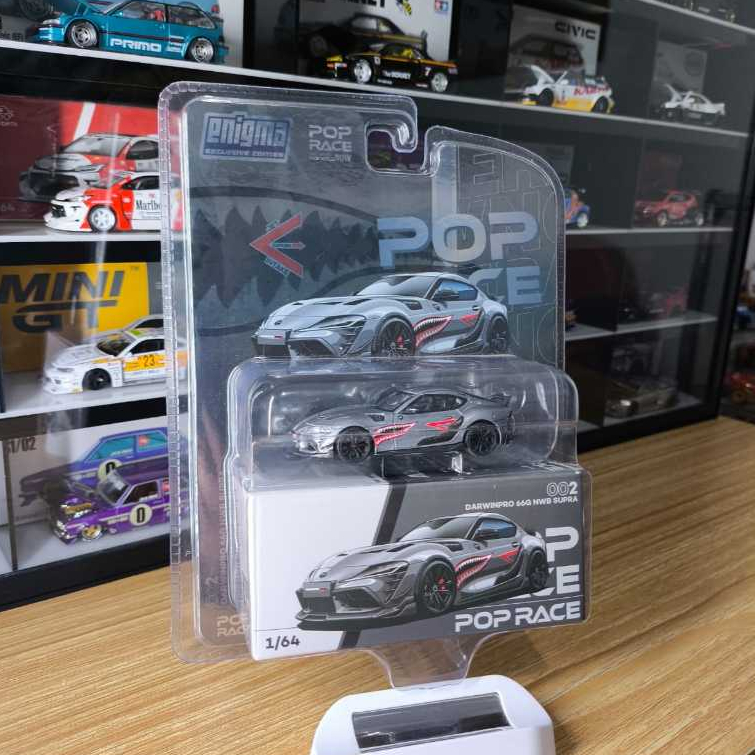 Jual Pop Race x Enigma 1:64 Darwin Pro 66G NWB Supra A90 Grey Metallic ...