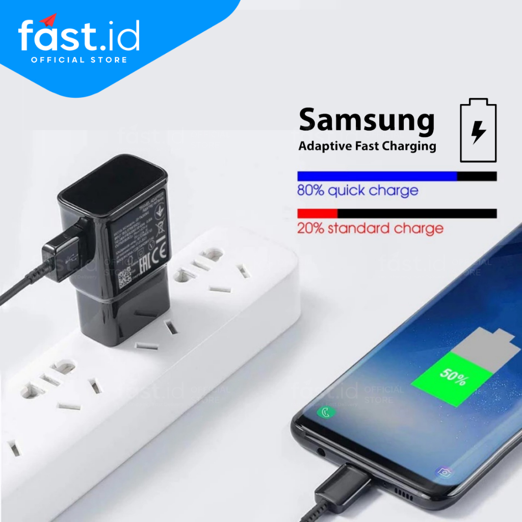 Jual Charger SAMSUNG FAST CHARGING Type C S8 S9 Note8 Note 9 A5 A7 A9 A8 C9 | Shopee Indonesia