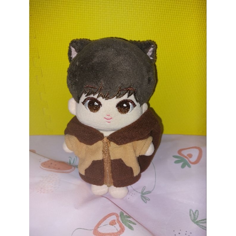 Jual Doll boneka fansite BTS Jin Meowjin 20cm set clothes | Shopee ...
