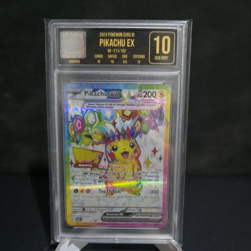 Jual pikachu ex sr egs 10 grading kartu pokemon gem mint indonesia original | Shopee Indonesia