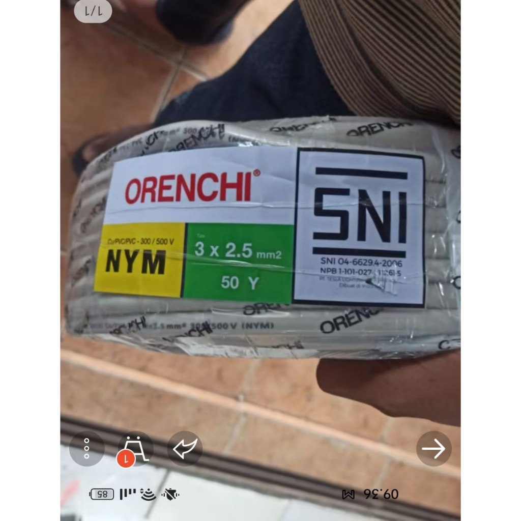 Jual kabel orenchi nym 3x2,5 50 y | Shopee Indonesia
