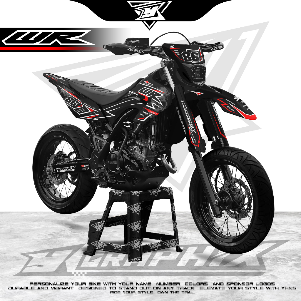 Jual Decal WR 155 Full body Supermoto Bebas Custom - Dekal Sticker ...
