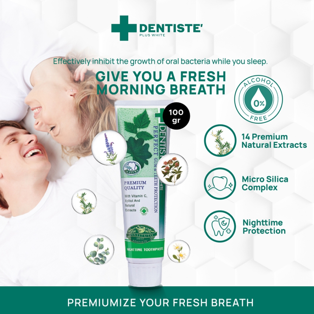 Jual DENTISTE Nighttime Herbapeutic Toothpaste Tube Pump / Pasta Gigi ...