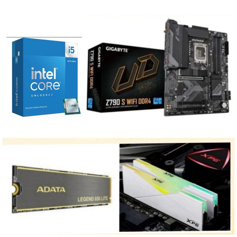 Jual Paket Processor Gaming Intel Core i5 14600K Box Gen 14 LGA 1700 DDR4 NVME Z790 | Shopee ...