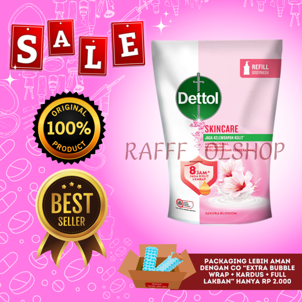 Jual DETTOL BODY WASH SKINCARE POUCH 450ML | Shopee Indonesia
