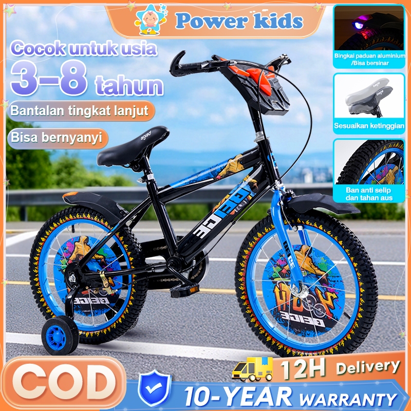 Jual Sepeda anak roda 4 Rangka Baja Karbon belajar Ada roda Bantu Ada ...