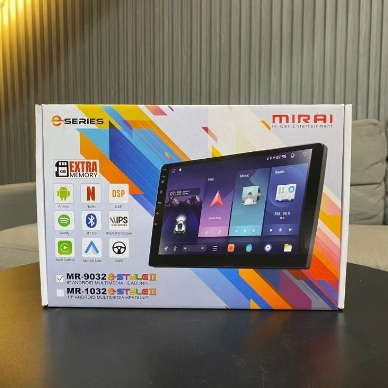 Jual Head Unit Android 10 inch MIRAI MR-9032 e-Style II Ram 2/64GB | Shopee Indonesia