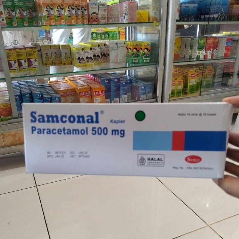 Jual SAMCONAL TAB(paracetamol 500mg)perbox | Shopee Indonesia