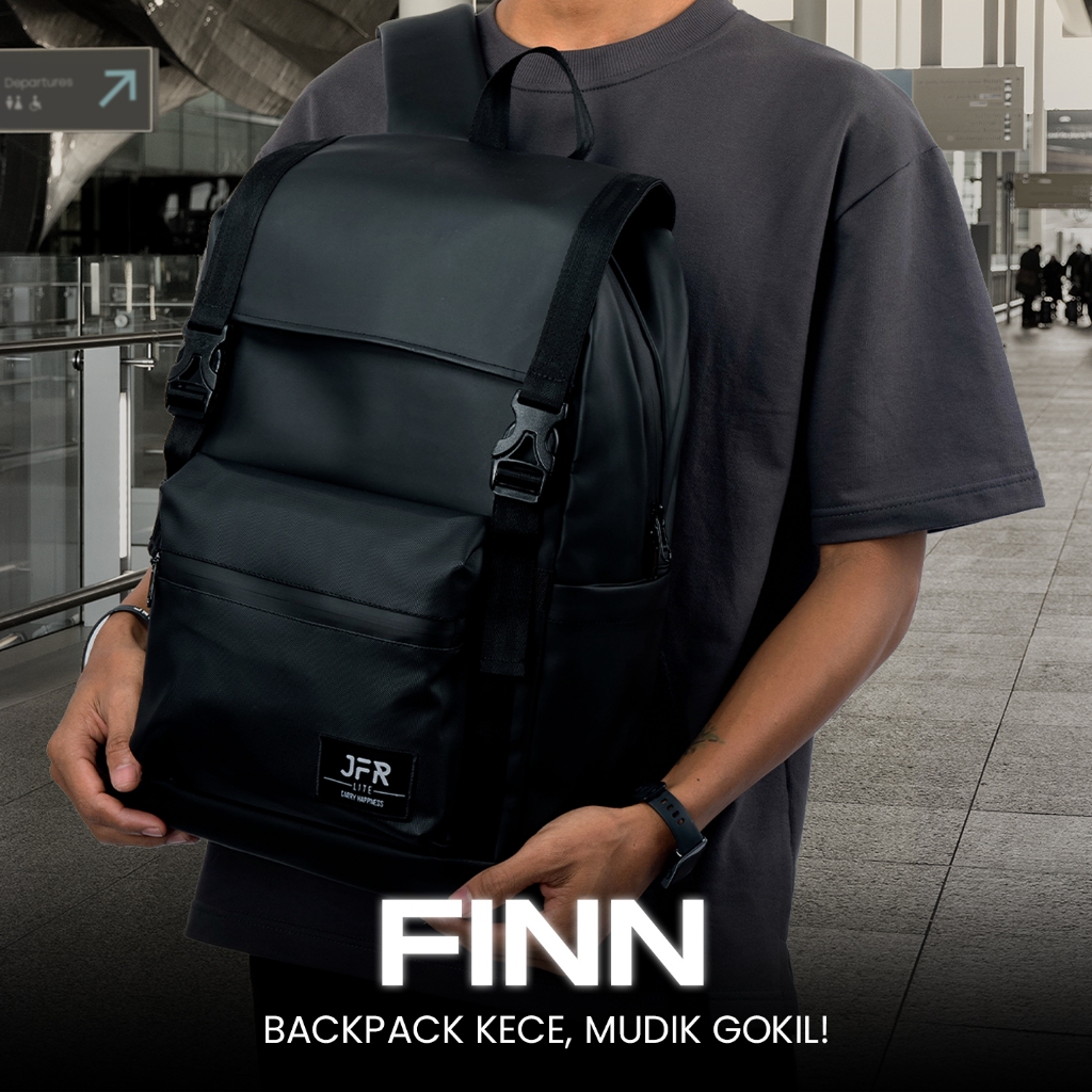 Jual JFR Finn Backpack - Ransel Bahan Bimo PVC JBAG32 | Shopee Indonesia