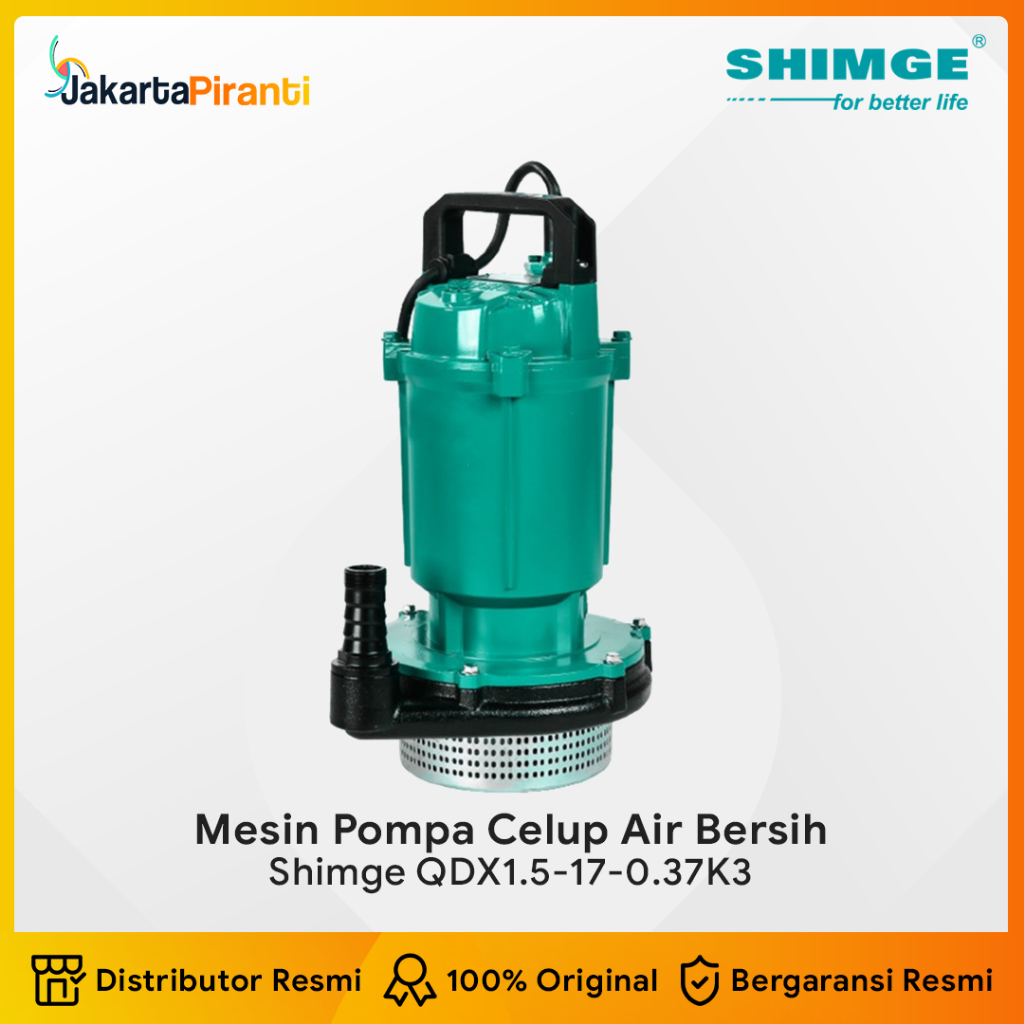 Jual Mesin Pompa Celup Air Bersih Submersible Pump Shimge QDX1.5-17-0.37K3 | Shopee Indonesia