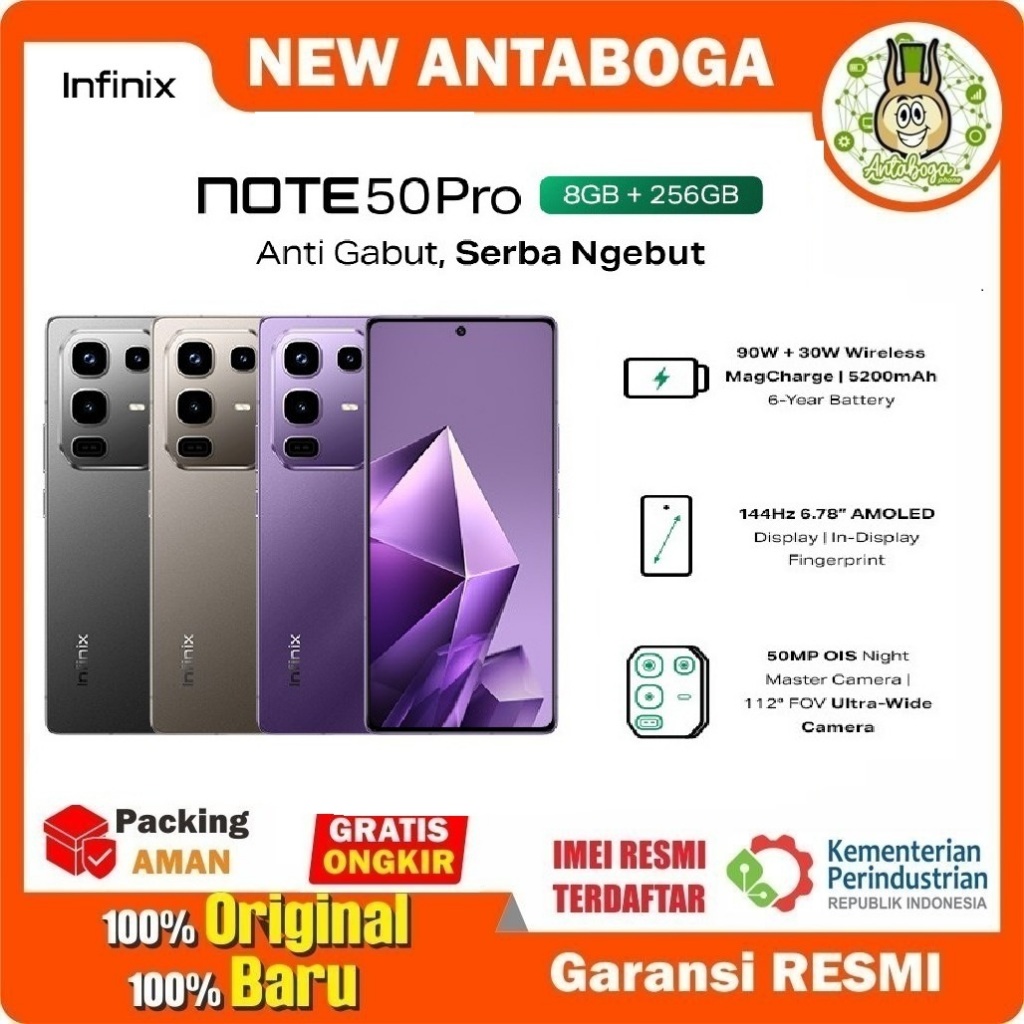 Jual Infinix Note 50 PRO 8/256 GB Garansi Resmi | Shopee Indonesia