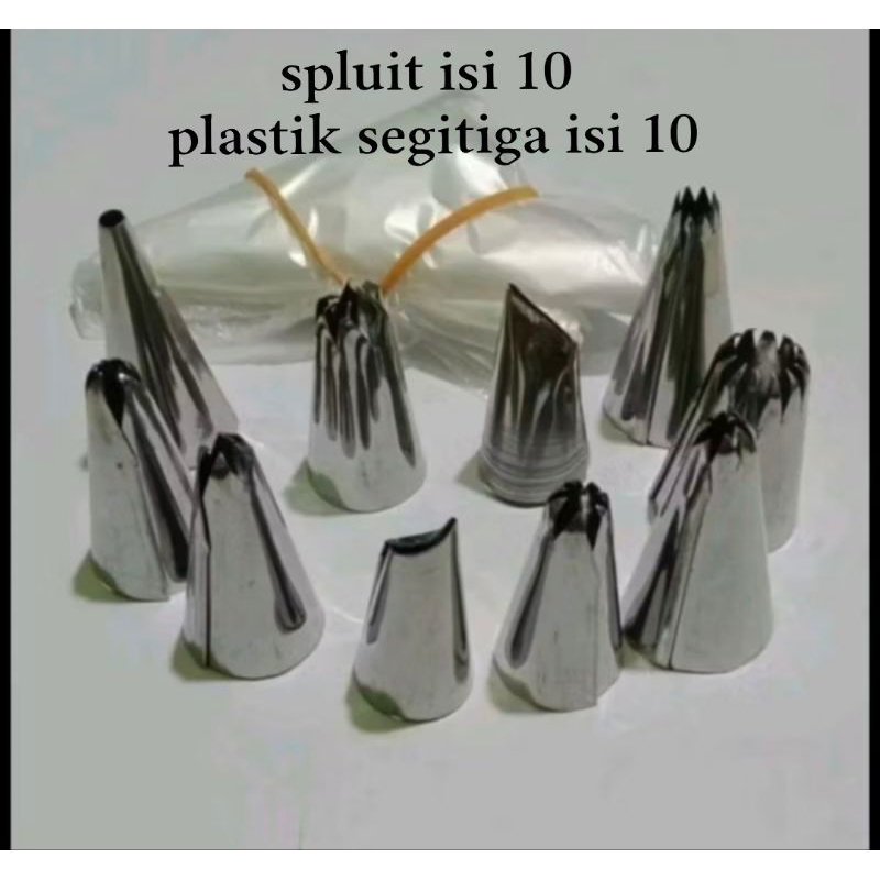 Jual spluit kue isi 10 & plastik segitiga isi 10 | Shopee Indonesia