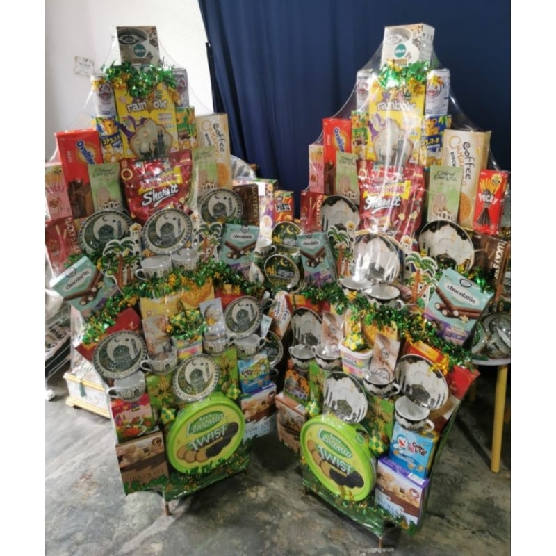 Jual PARCEL LEBARAN JUMBO MEWAH HAMPERS SNACKS TEASET MEWAH SUPER BIG ...