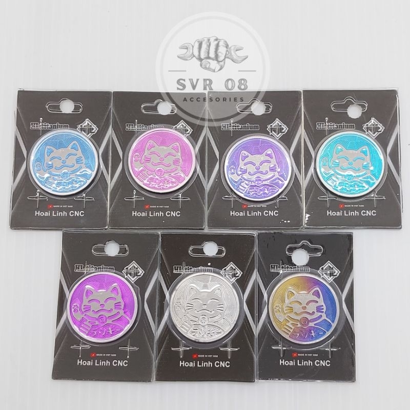 Jual Emblem logo lucky cat smile diameter 28mm emblem kucing HI ...