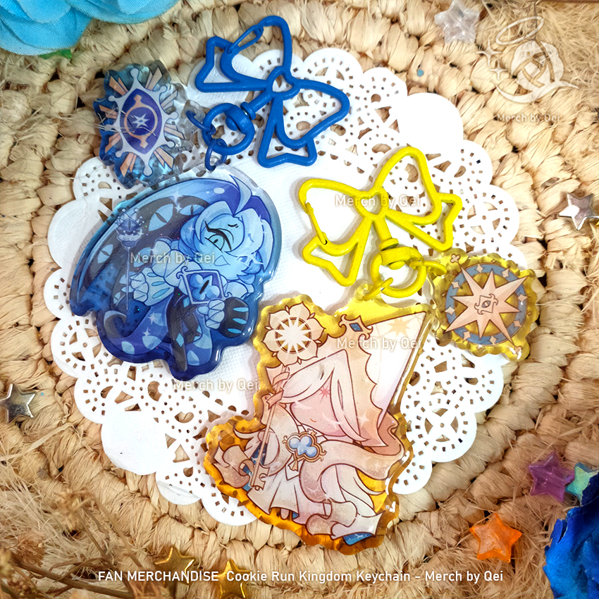 Jual EPOXY Keychain Pure Vanilla & Shadow Milk COOKIE RUN KINGDOM ...