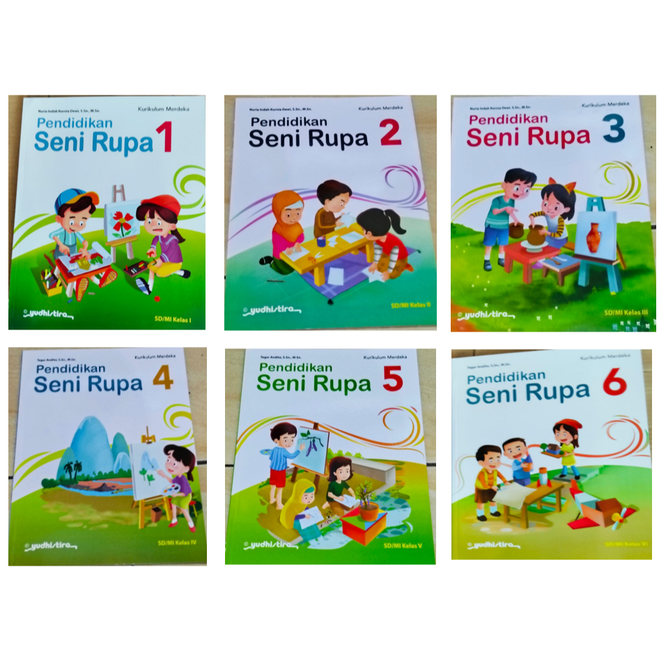Jual Buku Pendidikan Seni Rupa Kelas 1 2 3 4 5 6 SD/MI Yudhistira Kurikulum Merdeka Original 100 ...