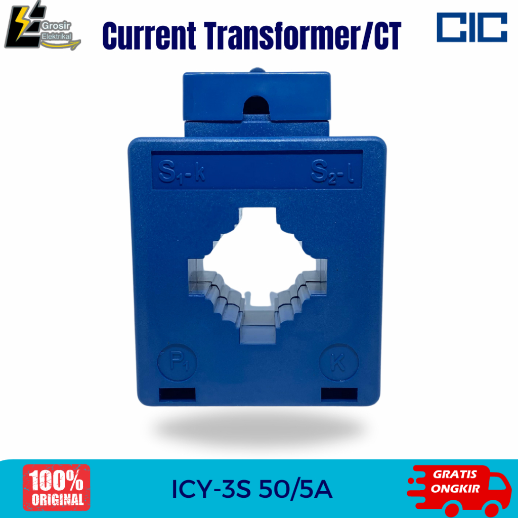 Jual CURRENT TRANSFORMER/CT TYPE ICY-3S 50-60-75/5A CIC | Shopee Indonesia