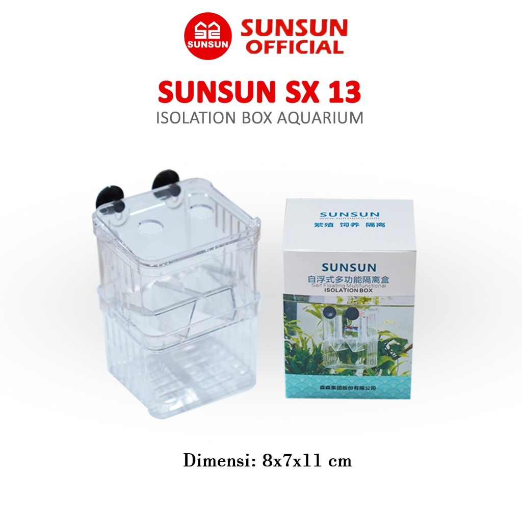 Jual SUNSUN ISOLATION BOX BREEDING BOX KARANTINA IKAN BUDIDAYA IKAN ...