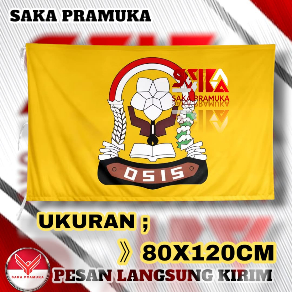 Jual Bendera osis anak sekolah SMP ukuran 80x120cm | Shopee Indonesia