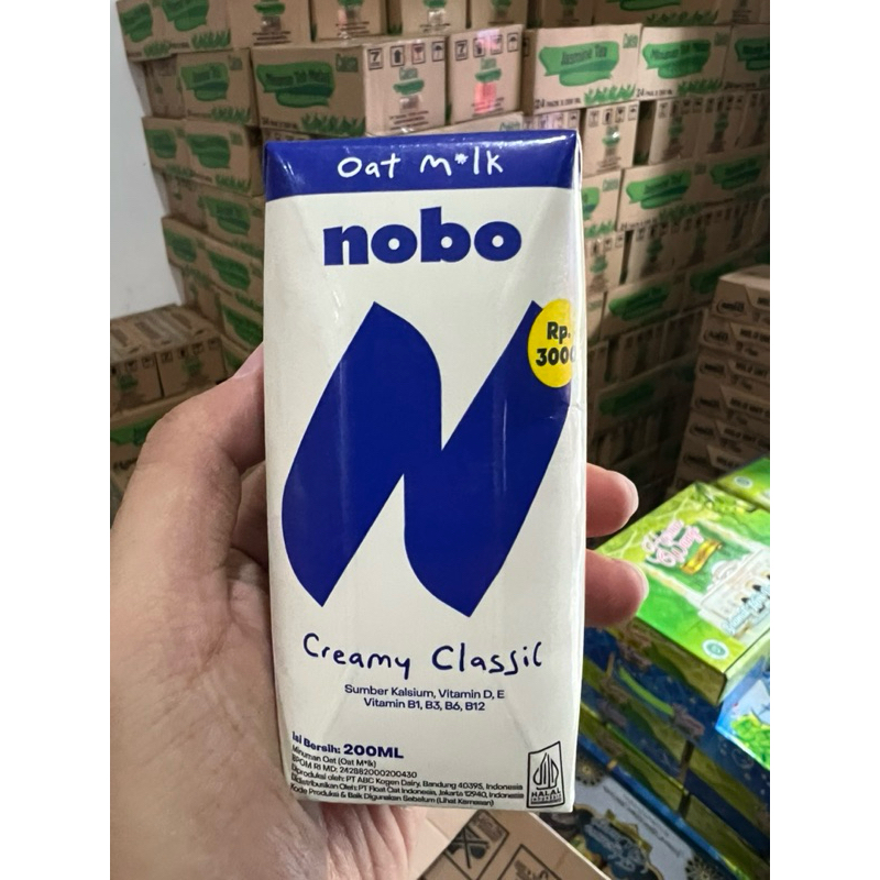 Jual SUSU NOBO OAT MILK [1 KARTON ISI 24 PCS @200ML ] | SUSU VIRAL OAT ...
