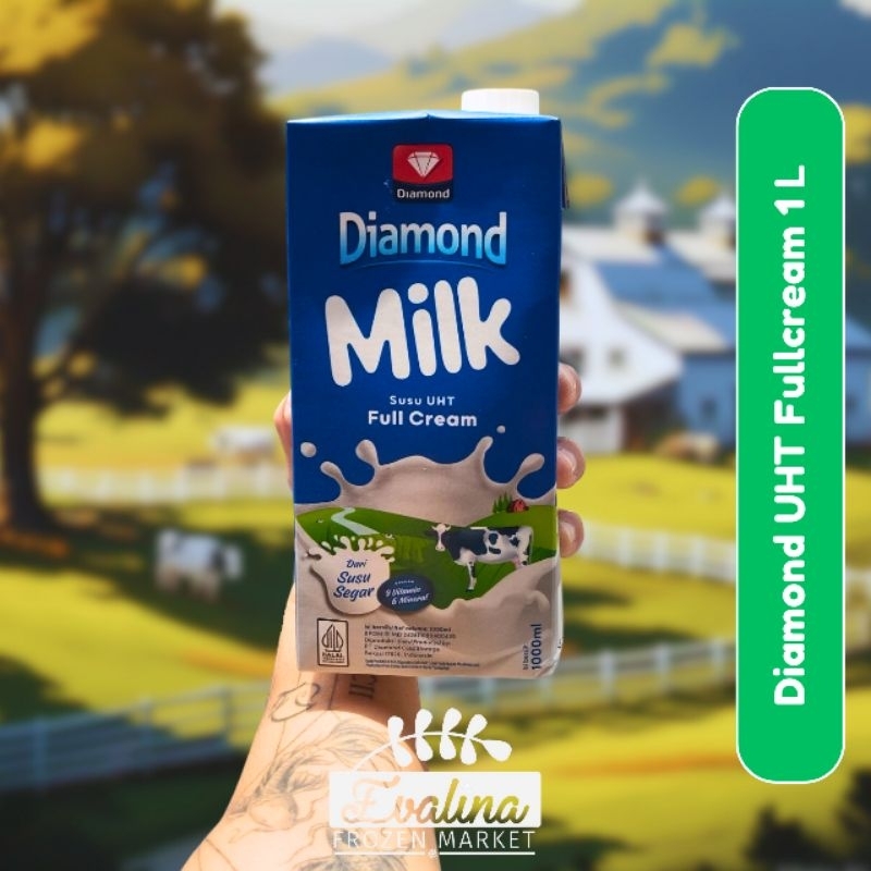 Jual Diamond Milk UHT FULL CREAM 1 Liter Susu UHT Diamond Fullcream 1000ml | Shopee Indonesia