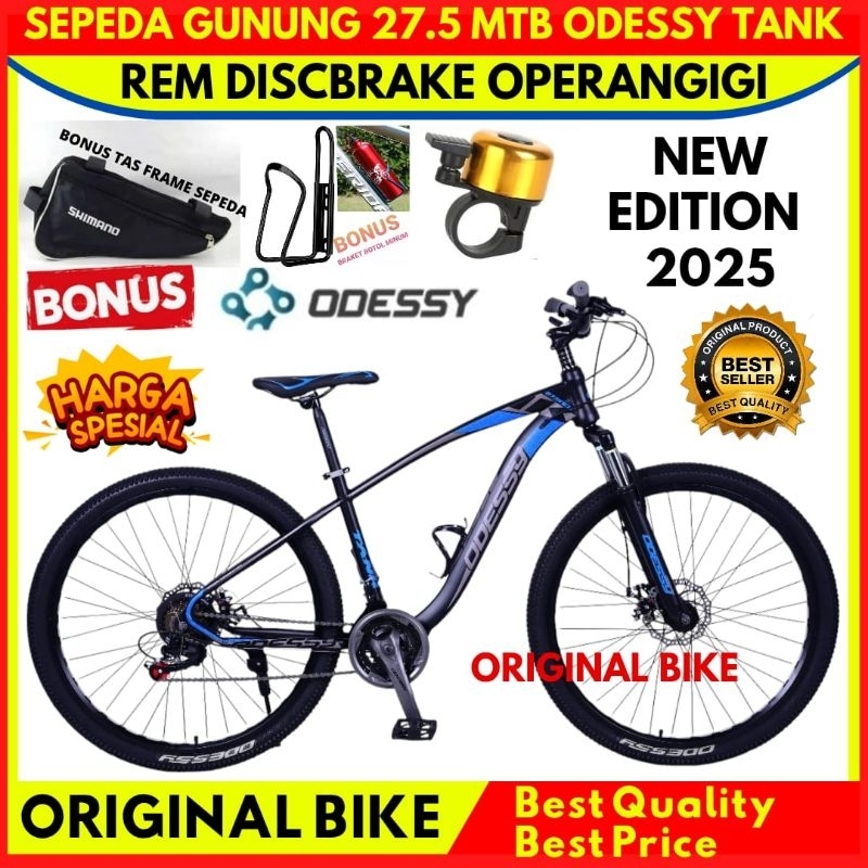 Jual Sepeda Gunung 27.5 MTB ODESSY Tank Rem Discbrake 21Speed New | Shopee Indonesia