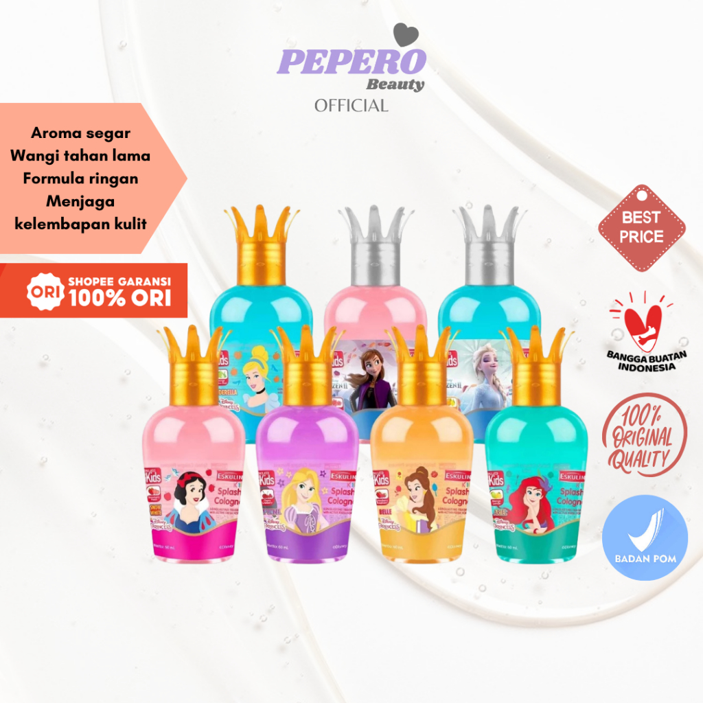 Jual ESKULIN Kids Princess Splash Cologne 60ml | Shopee Indonesia