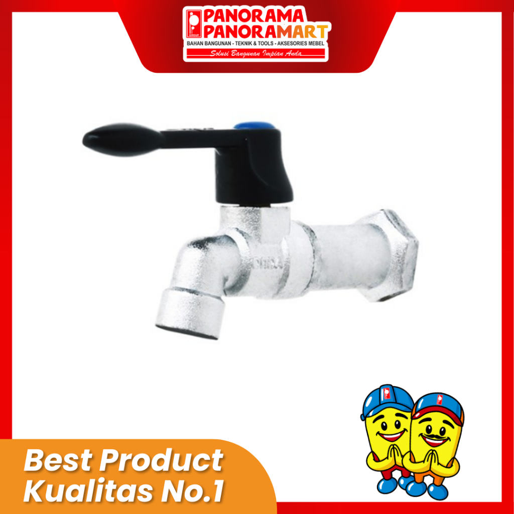 Jual KRAN TEMBOK ONDA HDL BL 1/2" / 3/4" HITAM / ONDA Kran Taman Kran ...