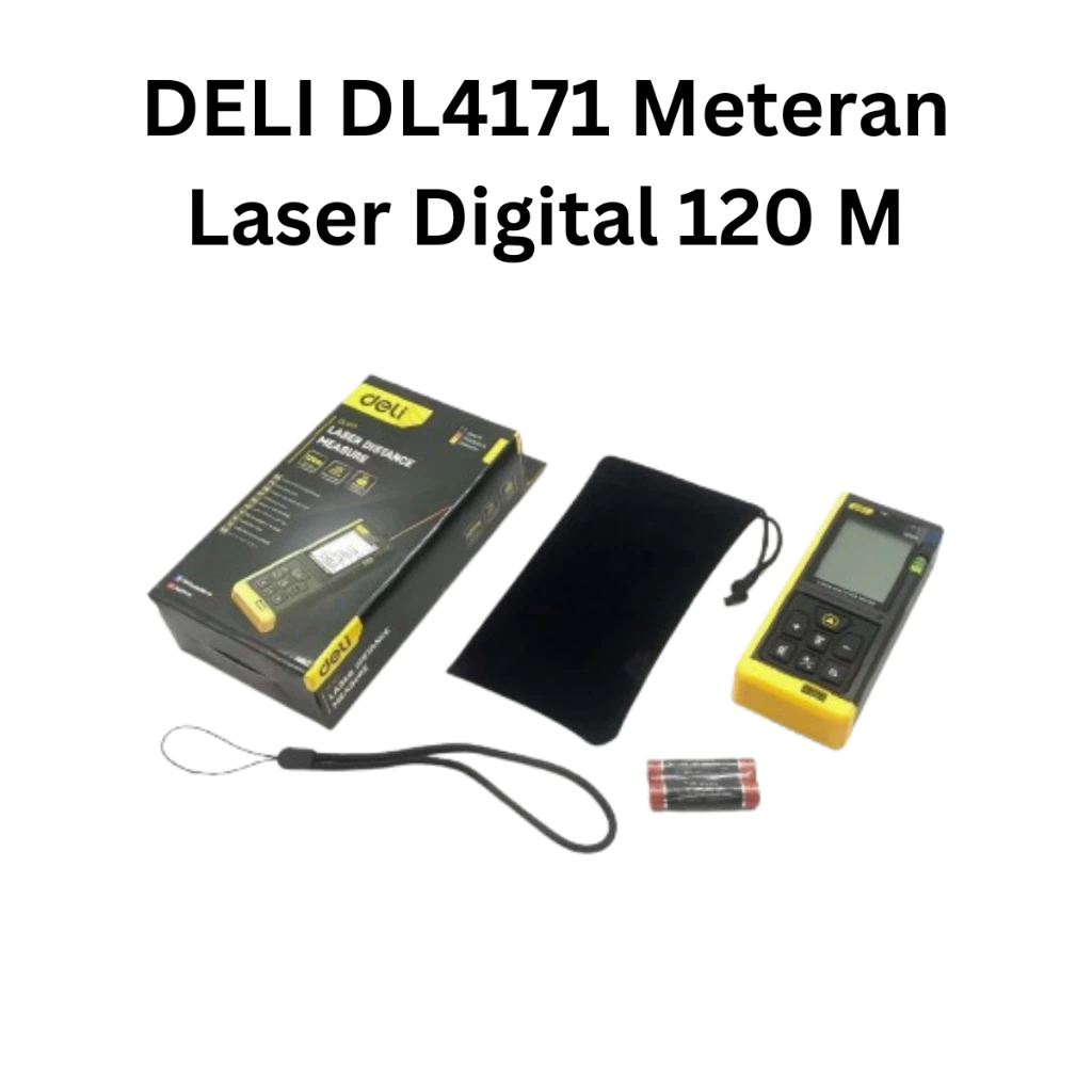 Jual DELI DL4171 Meteran Laser Digital 120 M | Shopee Indonesia