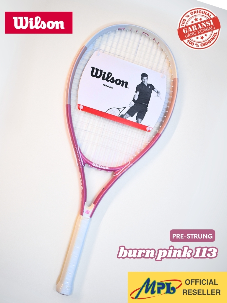 Jual RACKET TENIS WILSON BURN PINK + TALI TERPASANG + TAS KAIN | Shopee ...