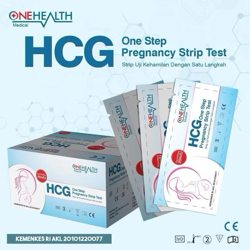 Jual TEST HAMIL ONEHEALTH - TEST PACK HCG ONEHEALTH PER 1 BOX ISI 50 ...