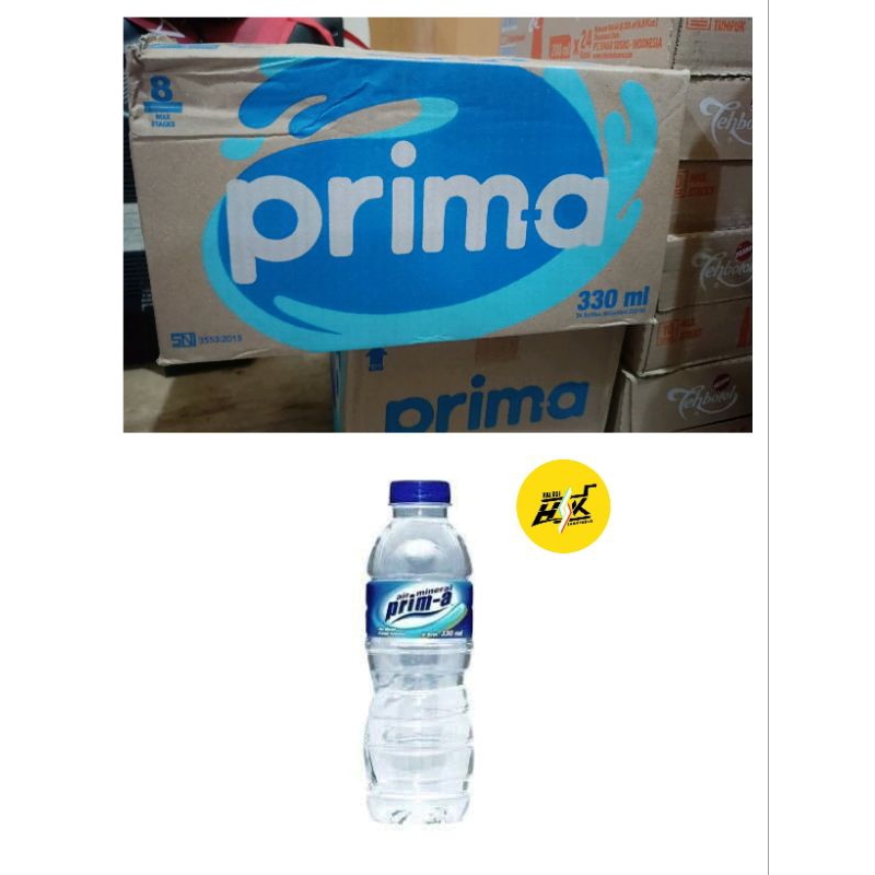 Jual AIR MINUM MERK PRIMA BOTOL ISI 330 ML (1 KOTAK ISI 24 BOTOL ...
