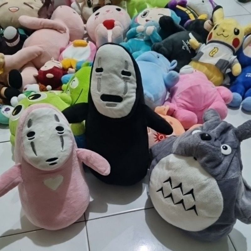 Jual Boneka Plush Studio Ghibli Totoro dan No Face | Shopee Indonesia
