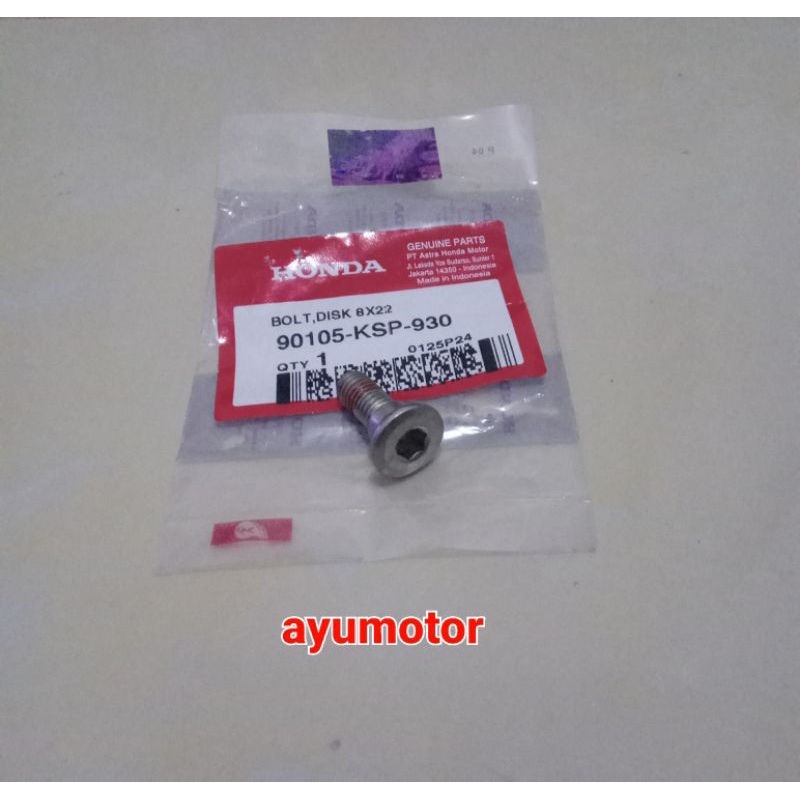 Jual baut piringan cakram depan bolt disk 8x22 verza 150 cb150 verza ...