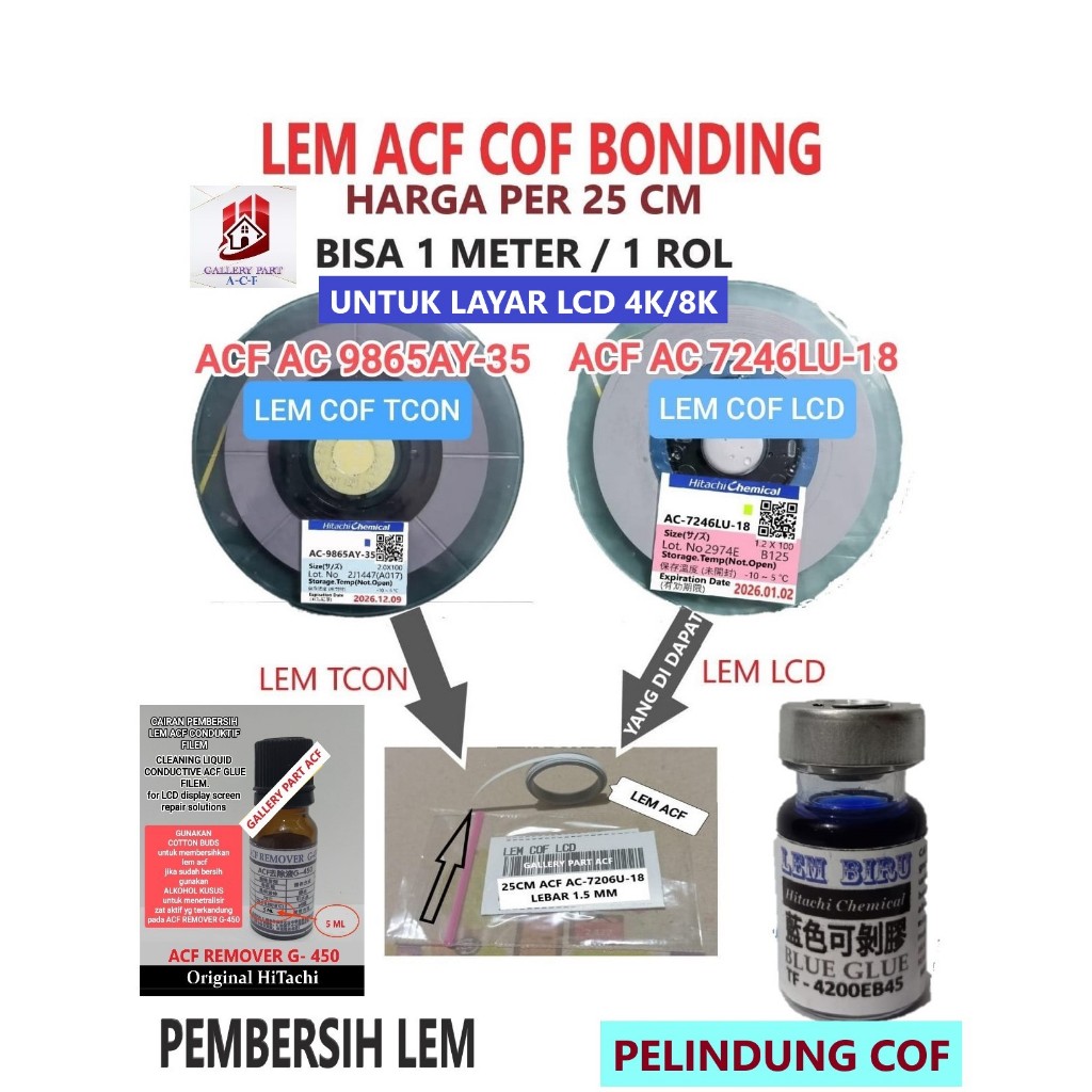 Jual lem ic cof lcd - tv - monitor - led tv - lcd tv - lem perekat ...