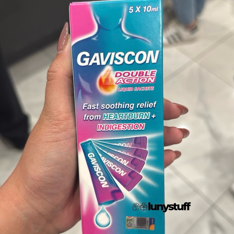 Jual Gaviscon Double Action Liquid Sachet 5x10ml / ORIGINAL MALAYSIA ...