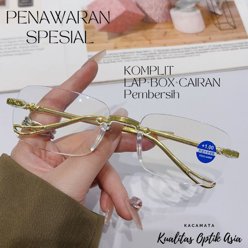 Jual Kaca mata Baca Lensa Plus Anti Radiasi Hp&Komputer Umur 40 /45/ 50 ...