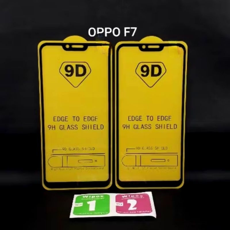 Jual Tg Tempered Glass Oppo F7 Bening full Cover 9D | Shopee Indonesia