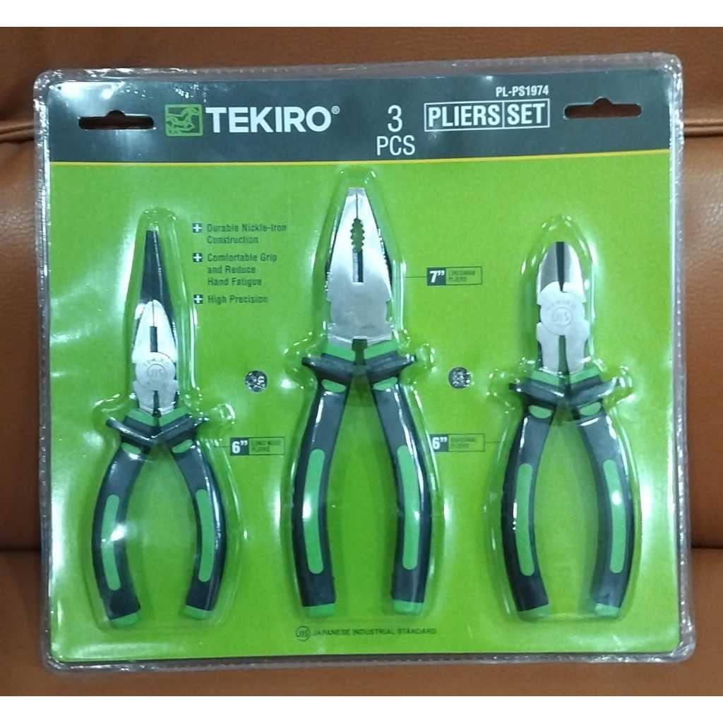 Jual TEKIRO TANG POTONG KOMBINASI BUAYA PER SET TEKIRO PLIERS/SET ...