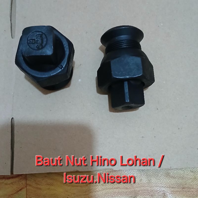 Jual BAUT NUT HINO LOHAN ISUZU MITSUBISHI NISSAN KIRI KANAN | Shopee ...