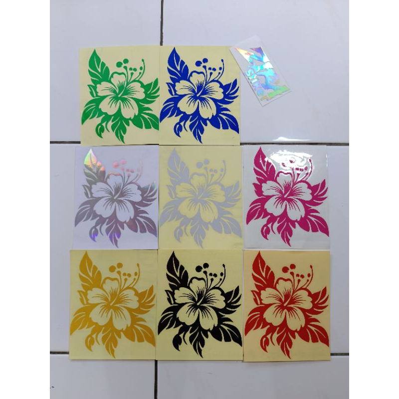 Jual stiker bunga kembang daun cutting sticker motor | Shopee Indonesia