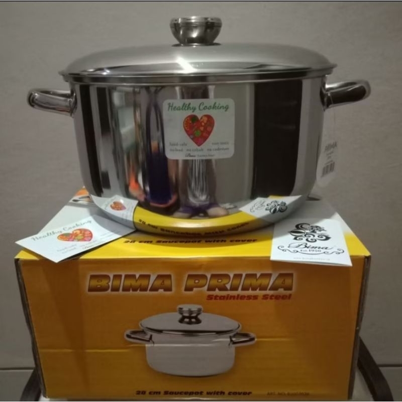 Jual panci BIMA PRIMA saucepot 28cm stainless steel SUS430 INOX ...