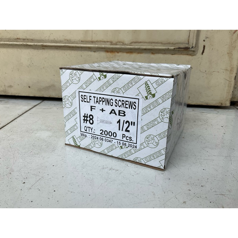 Jual FAB #8x1/2" Sekrup, Baut Tapping FH Moon Lion Kepala Rata, Obeng ...