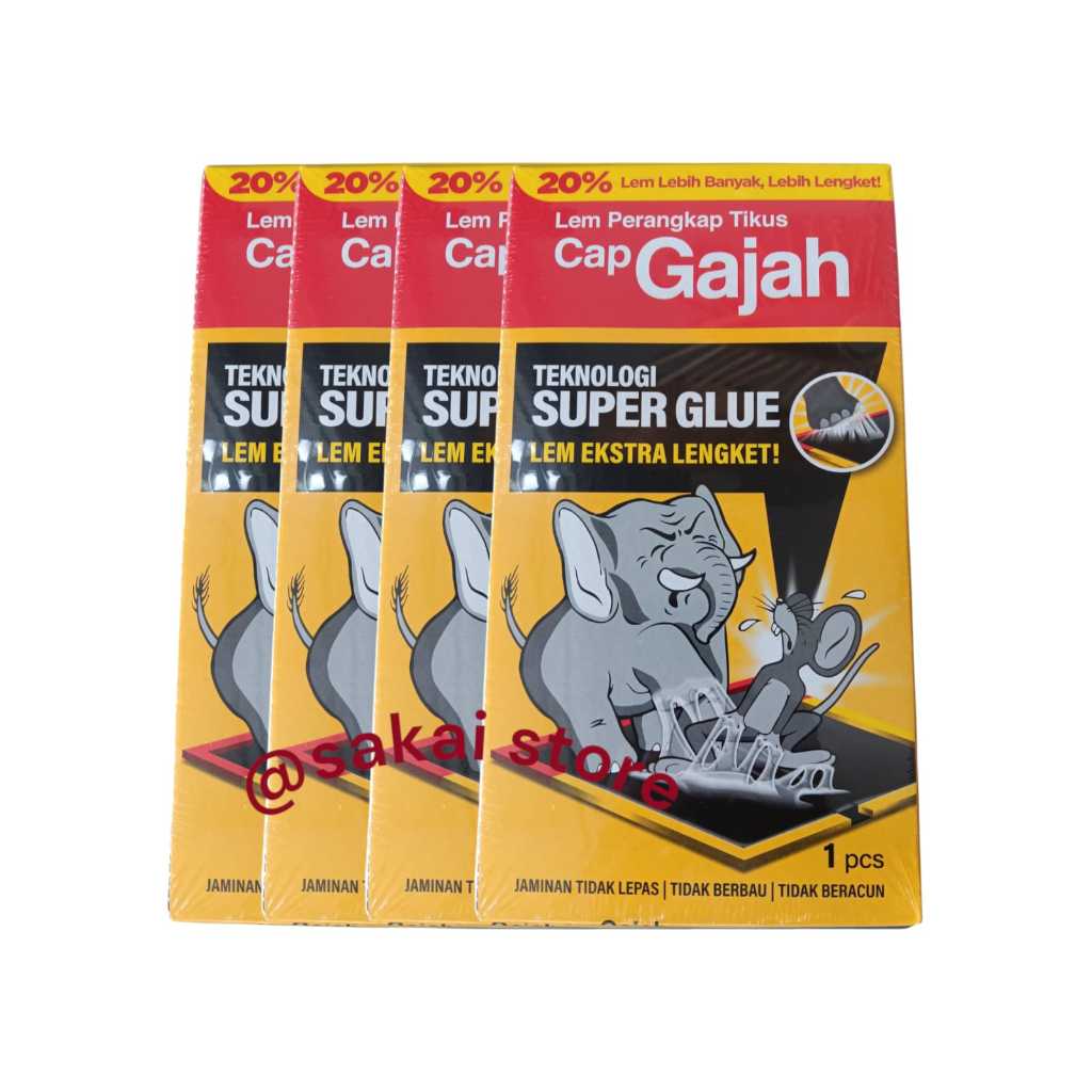 Jual Lem Tikus Trap Cap GAJAH Teknologi Super glue | Shopee Indonesia