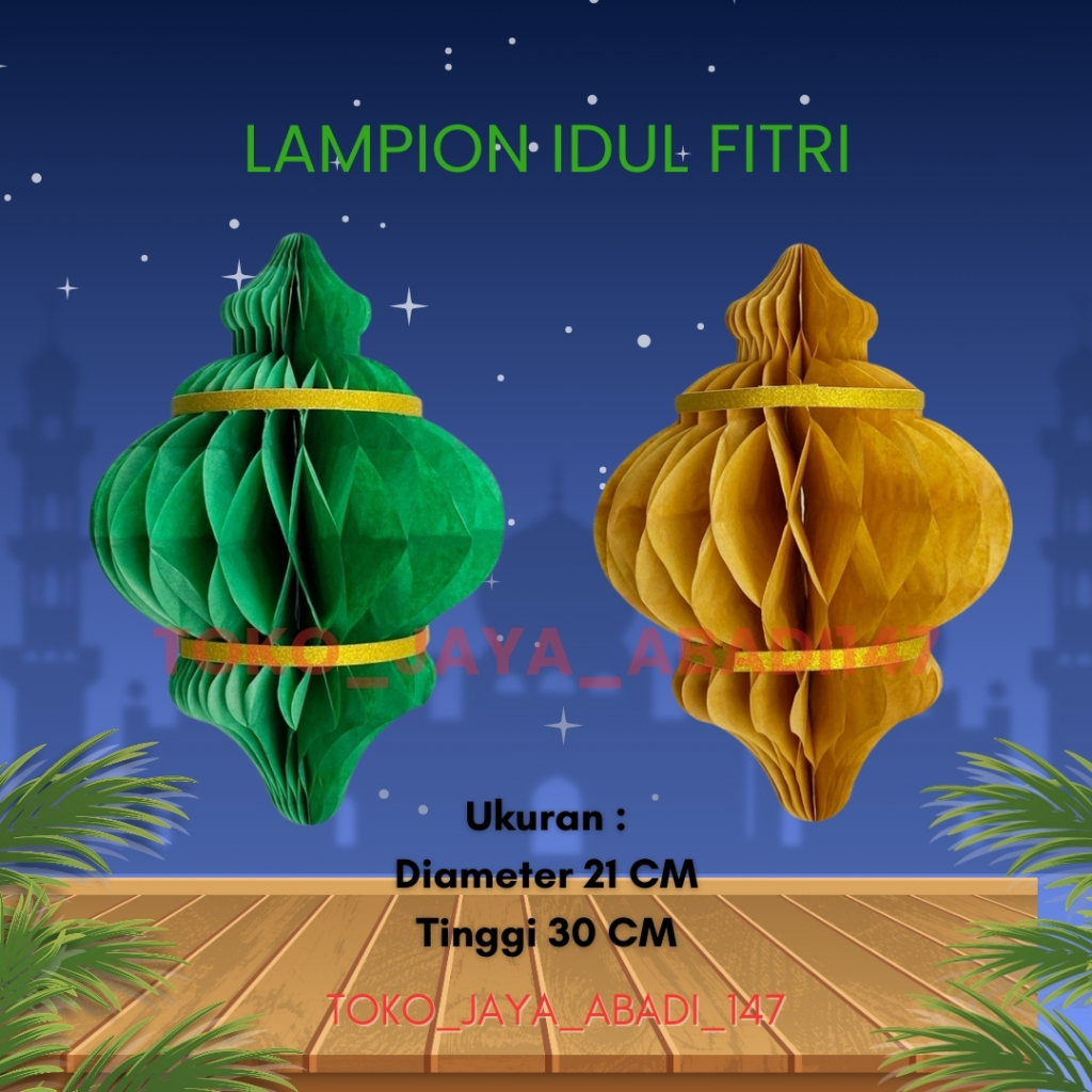 Jual Lampion Lipat / Lampion Lebaran / Lantera Lipat idul fitri ...