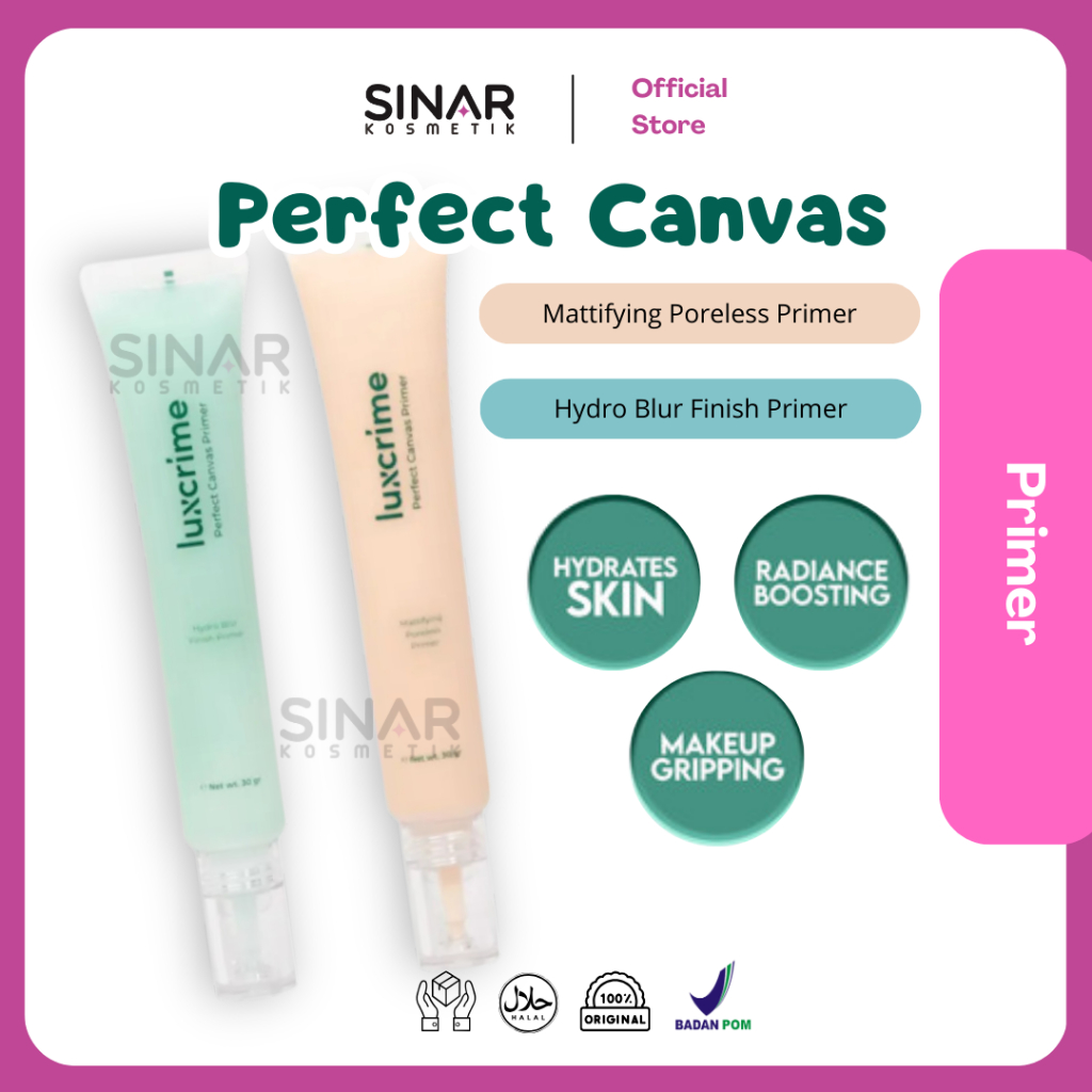 Jual Luxcrime Perfect Canvas Primer - Mattifying Poreless Primer ...