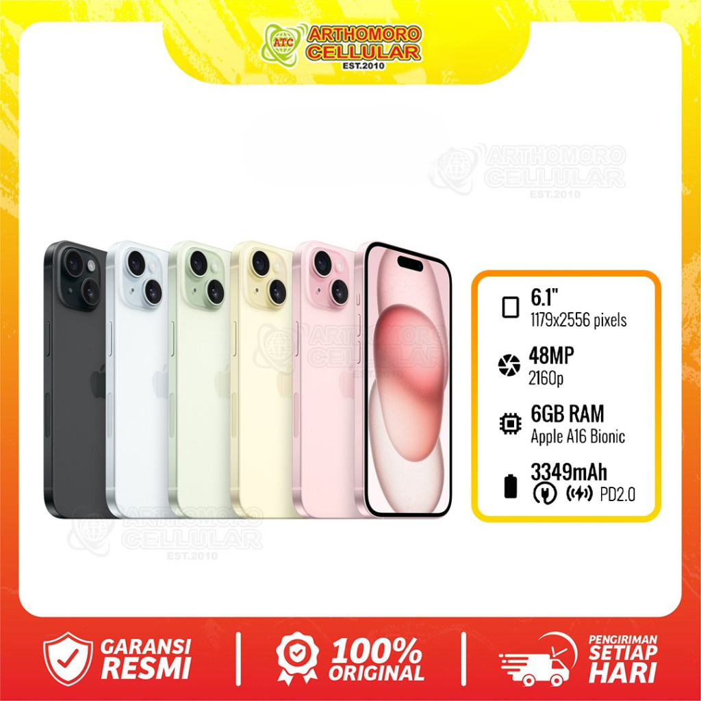 Jual HANDPHONE 15 (128) (256) & (512) - GARANSI RESMI | Shopee Indonesia