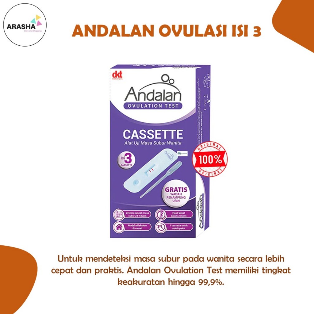 Jual ANDALAN TEST OVULASI ISI 3- Andalan Ovulation Test - Andalan test ...