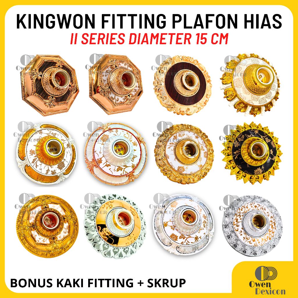 Jual Fitting Lampu Plafon Hias Fitting Lampu 15cm Modern Fitting ...